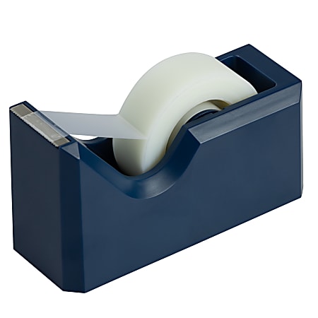 JAM Paper 2 Piece Office And Desk Set 1 Stapler 1 Tape Dispenser Navy ...