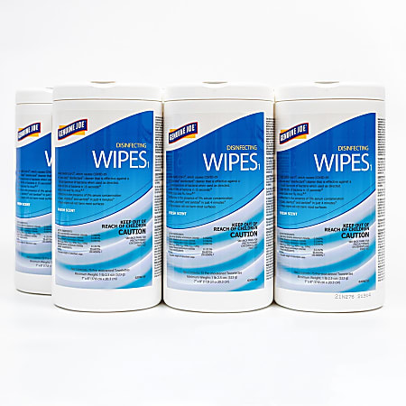 Genuine Joe Disinfecting Wipes Ready To Use Fresh Citrus Scent 8 x 7 ...