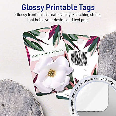 Avery Print To The Edge Slot Tags With Sure Feed Technology 1 12 x2 12 ...