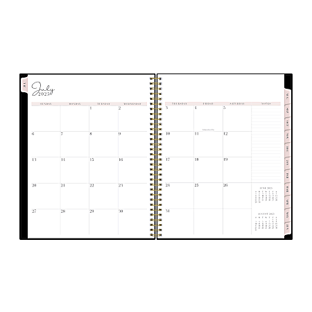 2025 2026 Blue Sky WeeklyMonthly Academic Planner 8 12 x 11 Black July ...