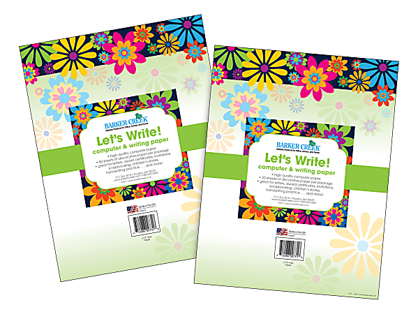 Barker Creek Computer Paper Letter Paper Size 60 Lb Italy 100 Sheets ...