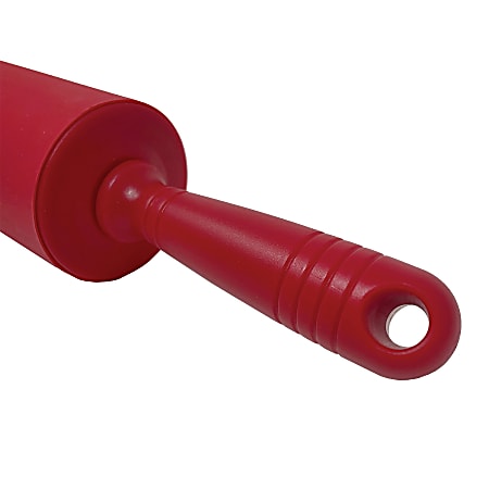 Better Houseware Silicone Rolling Pin 11 14 x 2 12 x 20 Red - Office Depot