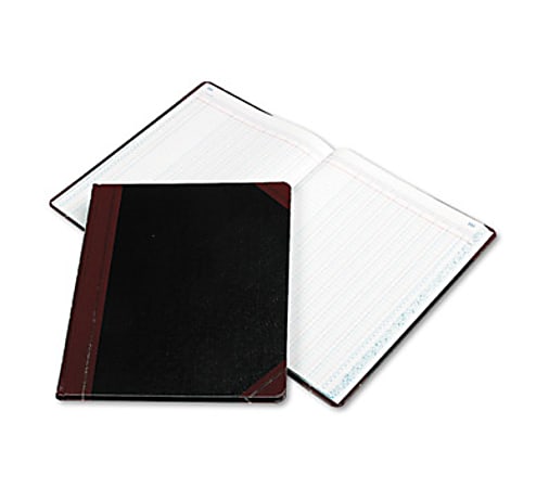 Columnar Book 8 Column to Right 150 Pages 12 14 x 10 18 Black - Office ...