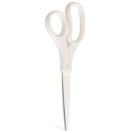 JAM Paper Precision Scissors 8 Pointed White - Office Depot