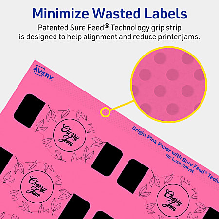 Avery Print To The Edge Labels With Sure Feed Technology 94122 BPP40 ...