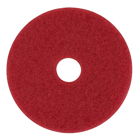 3M 5100 Buffer Floor Pads 13 Diameter Red Case Of 5 - Office Depot