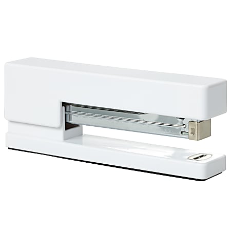JAM Paper Plastic Stapler 2 12 H x 1 18 W x 6 D White - Office Depot