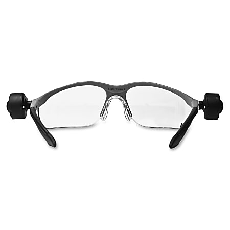 3M LightVision Safety Glasses Gray Frame Clear Lens - Office Depot