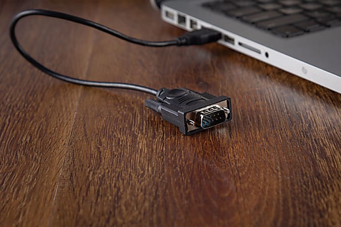 Ativa USB 2.0 to Serial Adapter 1 RS 232 DB9 Black 26847 - Office Depot