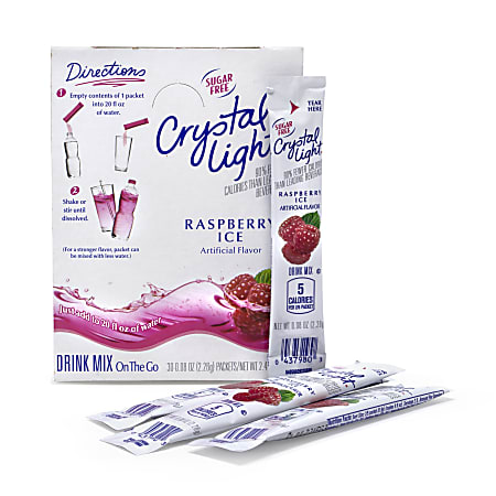 Crystal Light On The Go Sugar Free Drink Mix Raspberry Ice 0.08 Fl Oz ...