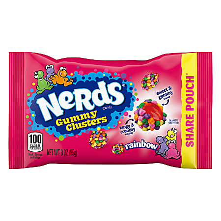Nerds Rainbow Gummy Clusters Share Packs 3 Oz Set Of 12 Packs - Office ...
