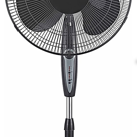 Optimus 16 Adjustable Oscillating Stand Fan With Remote Control Black ...