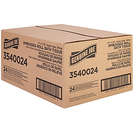 Genuine Joe 2 ply Bath Tissue Rolls 2 Ply 4 Width x 3.75 Length 400 ...