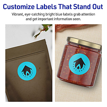 Avery Print To The Edge Labels With Sure Feed Technology And Easy Peel ...