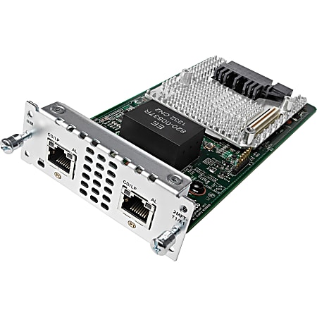 Cisco 2 port Multi flex Trunk VoiceClear channel Data T1E1 Module For ...