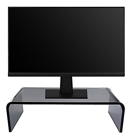 Realspace Lucenti Acrylic Monitor Stand 4 H x 15 W x 7 12 D Translucent ...