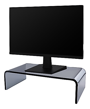 Realspace Lucenti Acrylic Monitor Stand 4 H x 15 W x 7 12 D Translucent ...