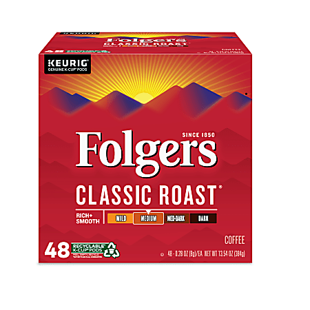 Folgers Gourmet Selections Medium Roast Keurig Single Serve K Cup Pods ...