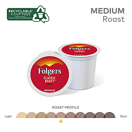Folgers Gourmet Selections Medium Roast Keurig Single Serve K Cup Pods ...