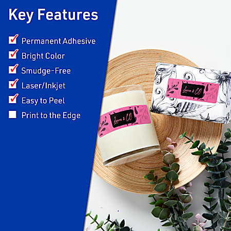 Avery Printable Labels With Sure Feed Technology 94202 BPP10 Rectangle ...