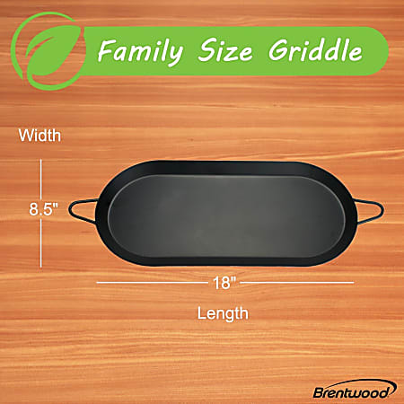 Brentwood BCM 2000 18 Carbon Steel Non Stick Double Burner Comal ...