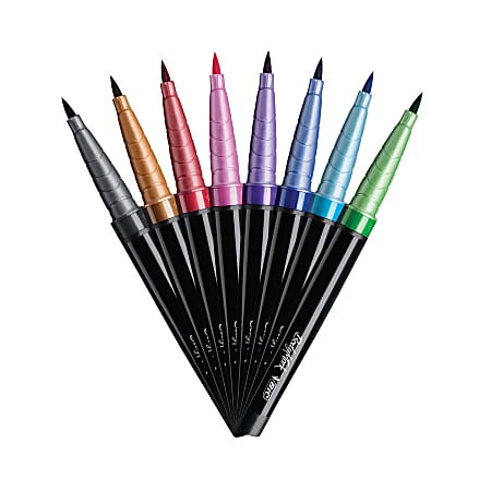 BIC BodyMark Temporary Tattoo Markers Brush Tip Assorted Colors Pack Of ...