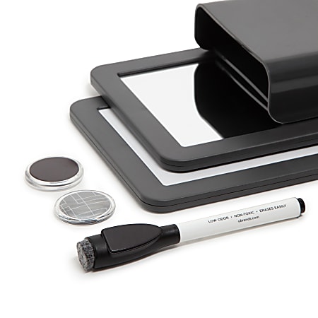 U Brands Magnetic Locker Accessory Kit Gray Kit Of 6 Pieces - Office Depot