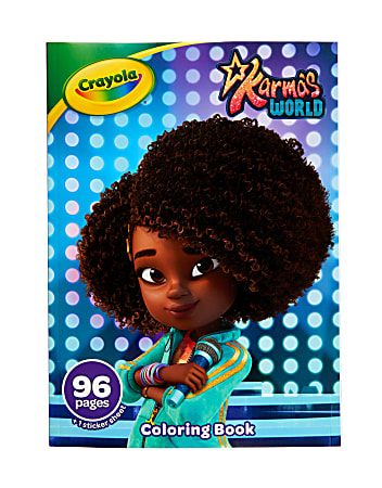 Crayola 96 Page Karmas World Coloring Book - Office Depot