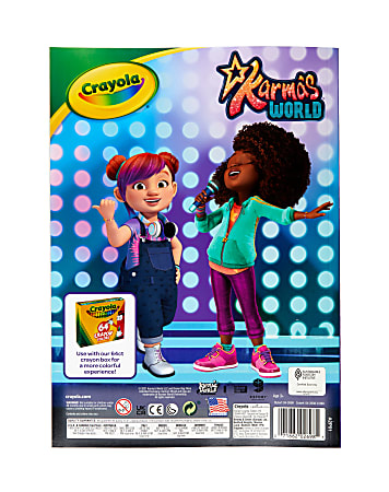 Crayola 96 Page Karmas World Coloring Book - Office Depot