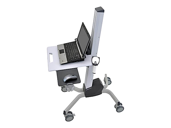 Ergotron Neo Flex Metal Laptop Cart Workstation 47 810 H x 28 810 W ...
