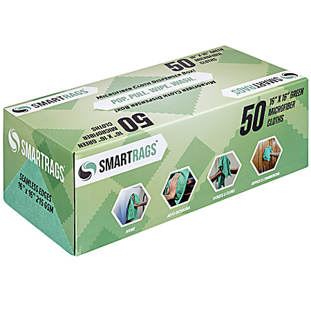 Hospeco SmartRags Disposable Microfiber Towels 35 Gram 215 GSM 16 x 16 ...