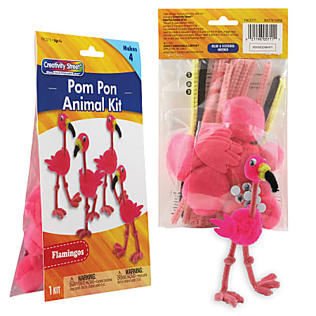 Creativity Street Foam Animal Craft Kits Pack Of 4 Kits - Office Depot
