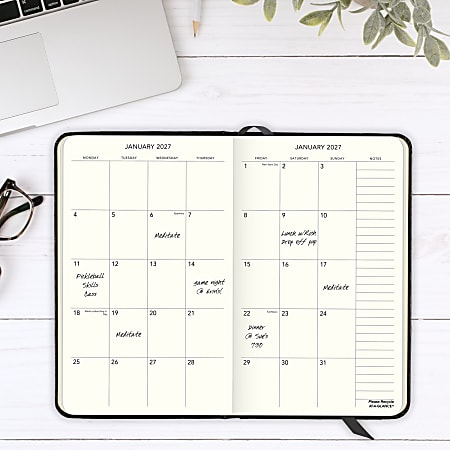 AT A GLANCE Plan. Write. Remember. 2026 Weekly Monthly Planner ...
