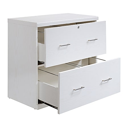 Office Star Alpine 30 W x 17 D Lateral 2 Drawer File Cabinet With ...