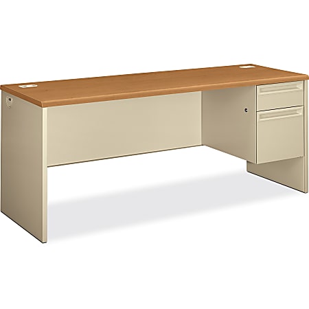 HON 38000 72 W Right Pedestal Computer Desk Credenza With Lock ...