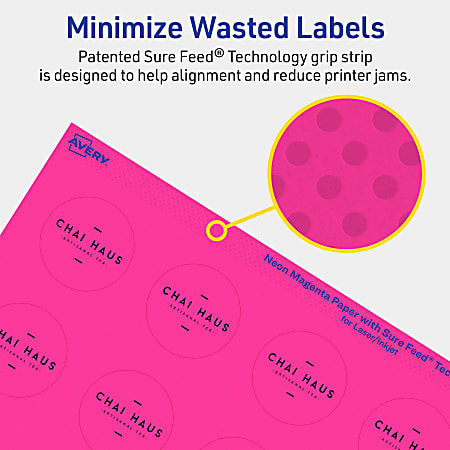 Avery Print To The Edge Labels With Sure Feed Technology 94506 NMP10 ...