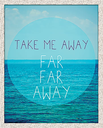 PTM Images Framed Art Take Me 20 12 H x 17 12 W - Office Depot