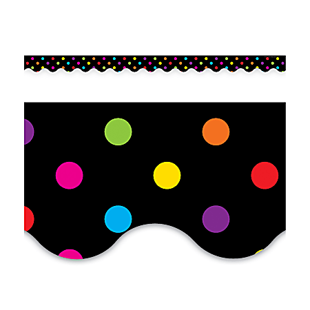 Teacher Created Resources Scalloped Border Trim 2 316 x 35 Multicolor ...