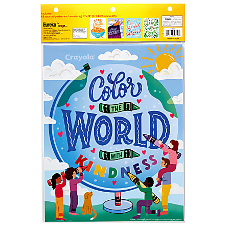Crayola Colors of Kindness Mini Poster Set 11 Multicolor - Office Depot