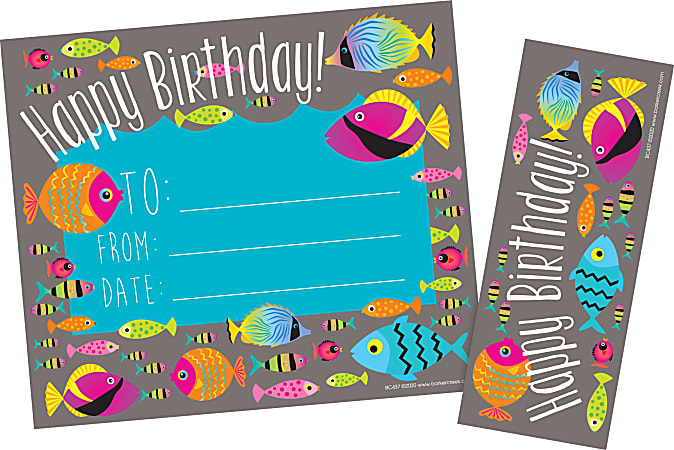 Barker Creek Kai Ola Awards Bookmarks Happy Birthday 8 12 x 5 12 Set Of ...