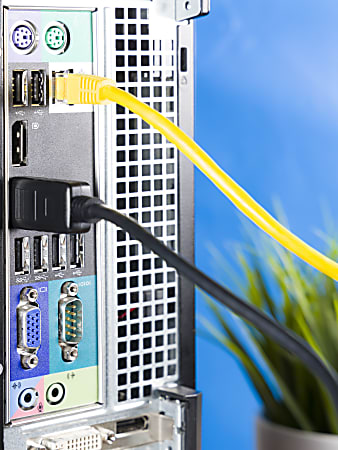 Ativa Cat 5e Crossover Cable 10 Yellow 26879 - Office Depot