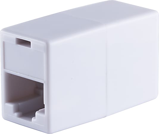Ativa RJ45 In line Network Coupler White - Office Depot