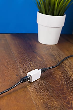 Ativa RJ45 In line Network Coupler White - Office Depot