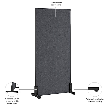 WorkPro Motiva Freestanding Privacy Screen 72 H x 34 W x 15 D Cool ...
