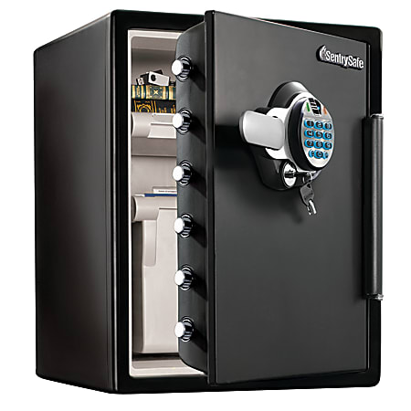 Sentry Safe Fingerprint Safe 125 Lb 2 Cu. Ft. Black - ODP Business ...