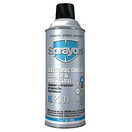 Sprayon Electrical Aerosol Spray LubricantCleaner 16 Oz Can Case Of 12 ...