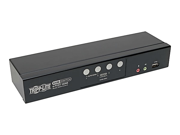 Tripp Lite 4 Port HDMIUSB KVM Switch with AudioVideo and USB Peripheral ...