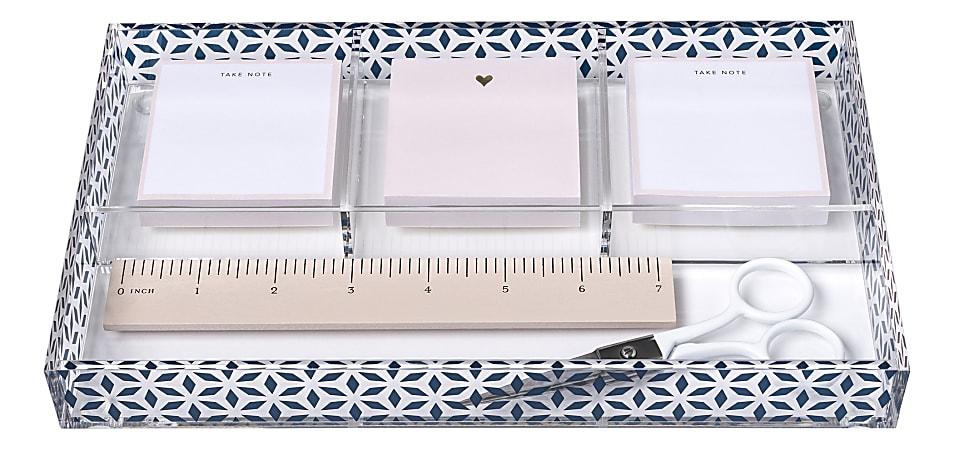 Realspace Zora Acrylic Desktop Organizer Tray 1 14 H x 10 38 W x 6 D ...