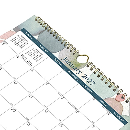 2027 Blueline Colorful Monthly Wall Calendar 15 x 12 Splash January To ...