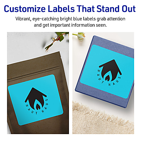 Avery Printable Labels With Sure Feed Technology 94215 BBP20 Rectangle ...